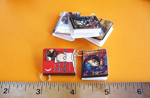Christmas Miniature Book Charms Set Of 5 on Luulla